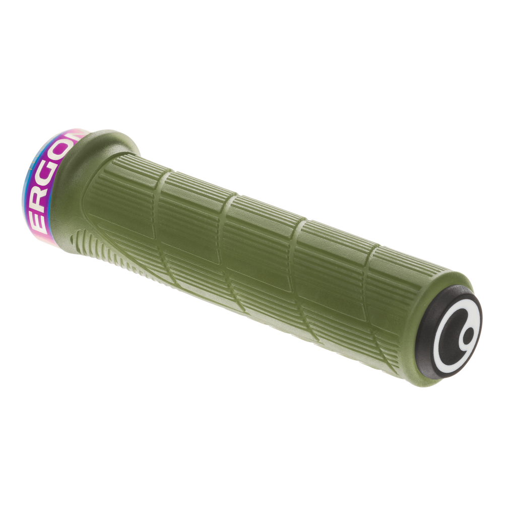 Ergon Grips Lock-On GD1 EVO Factory Ergonomic Green & Oil-Slick – Lofti.com
